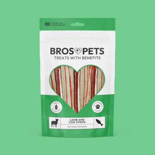 Lamb & Cod Strips from Bros Pets | Smiley Myley Dog Accessories