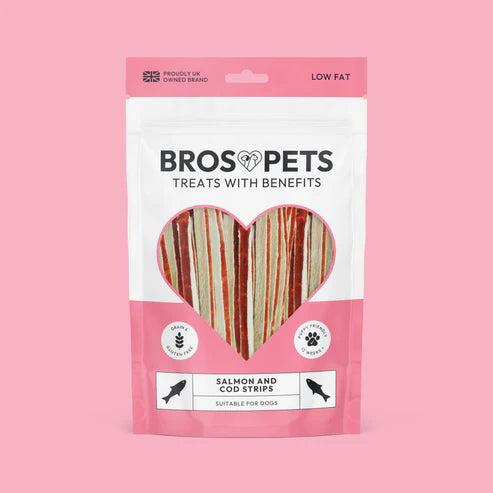 Salmon & Cod Strips from Bros Pets | Smiley Myley Dog Accessories